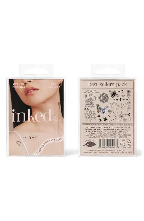 INKED BY DANI Bestsellers Pack Temporary Tattoos - None