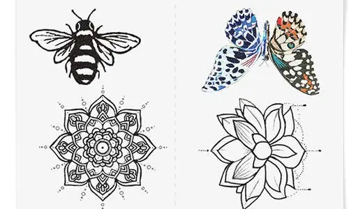 INKED BY DANI Bestsellers Pack Temporary Tattoos - None