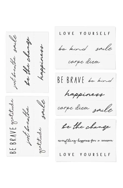 INKED BY DANI Self Love Pack Temporary Tattoos