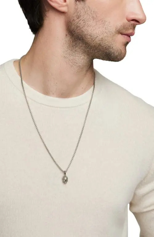 David Yurman Waves Skull Amulet