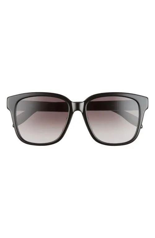 Alexander McQueen 56mm Square Sunglasses - Black