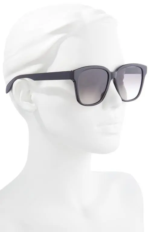 Alexander McQueen 56mm Square Sunglasses - Black