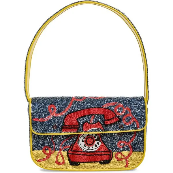 Staud Tommy Beaded Shoulder Bag - Hotline