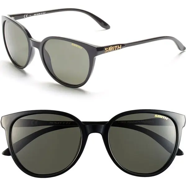 SMITH 53mm Sunglasses - Black/polar Grey/green