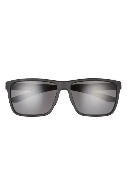 SMITH Riptide Square Sunglasses - Matte Black/black