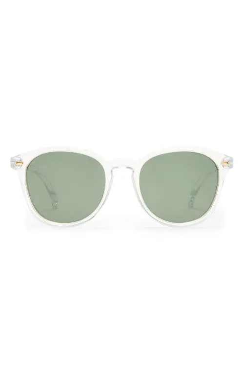 Le Specs Bandwagon Polarized Sunglasses - Crystal Clear/ Khaki Mono