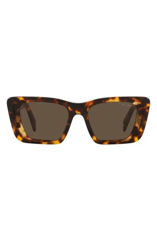 Prada 51mm Butterfly Sunglasses - Havana Honey/dark Brown