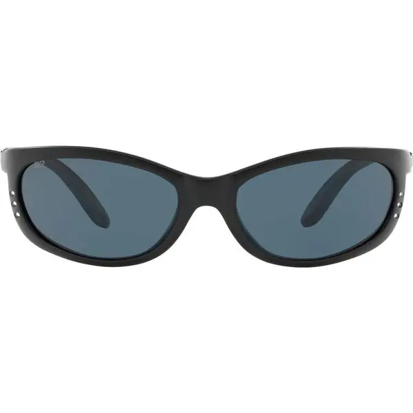 COSTA DEL MAR 61mm Wraparound Sunglasses - Matte Black