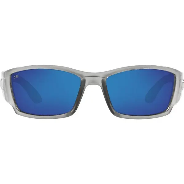COSTA DEL MAR 61mm Wraparound Sunglasses - Matte Silver