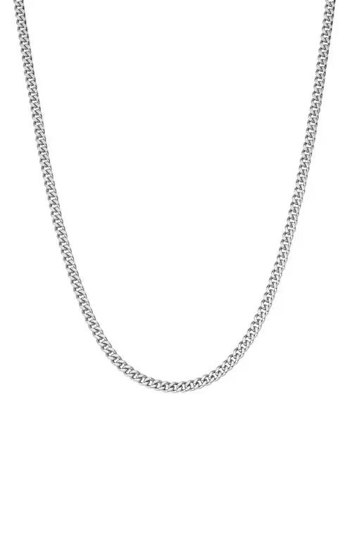 CRISLU Curb Link Necklace - Platinum