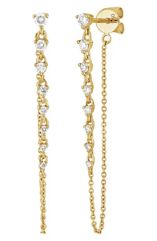 Bony Levy Aviva Diamond Chain Drop Earrings - 18k Yellow Gold