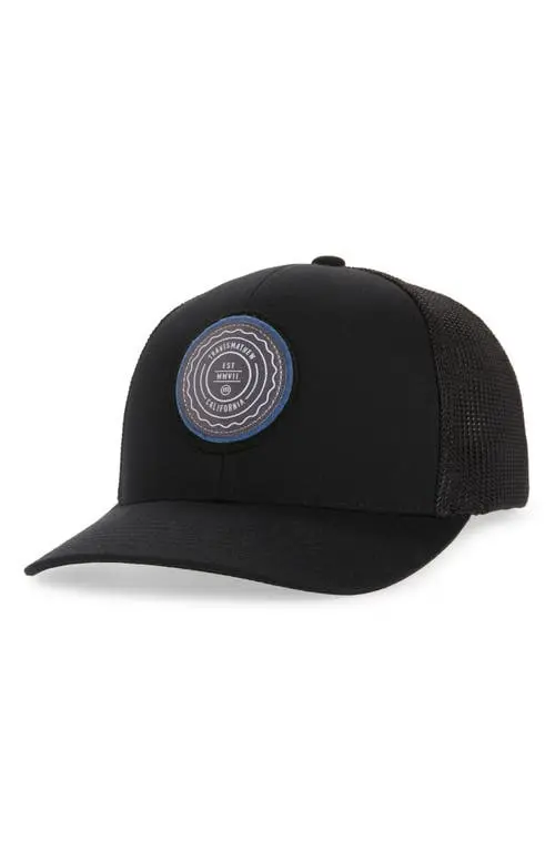 Travis Mathew Patch Trucker Hat - Black