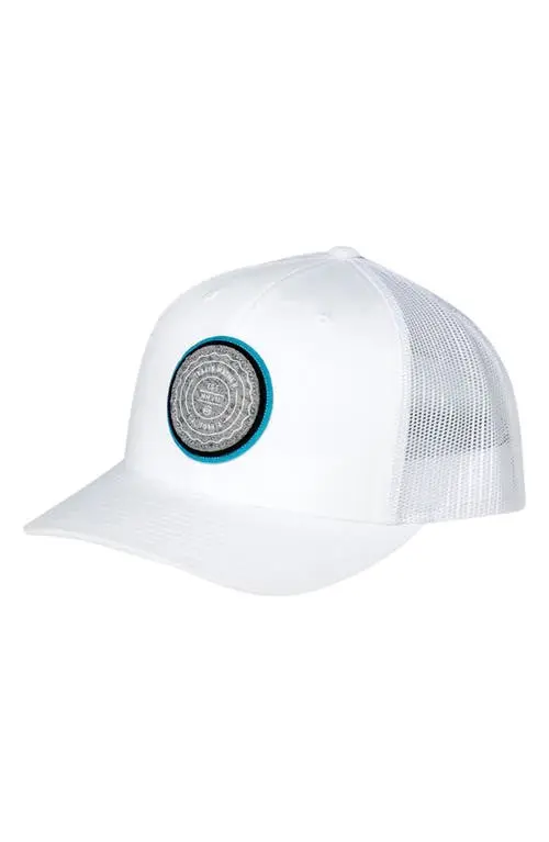 Travis Mathew Patch Trucker Hat - White