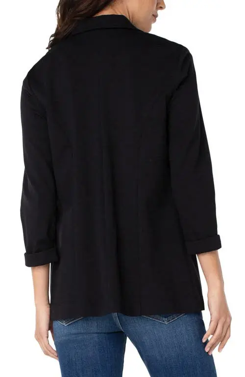 LIVERPOOL Princess Detail Boyfriend Blazer - Black