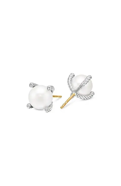 David Yurman Pearl Stud Earrings