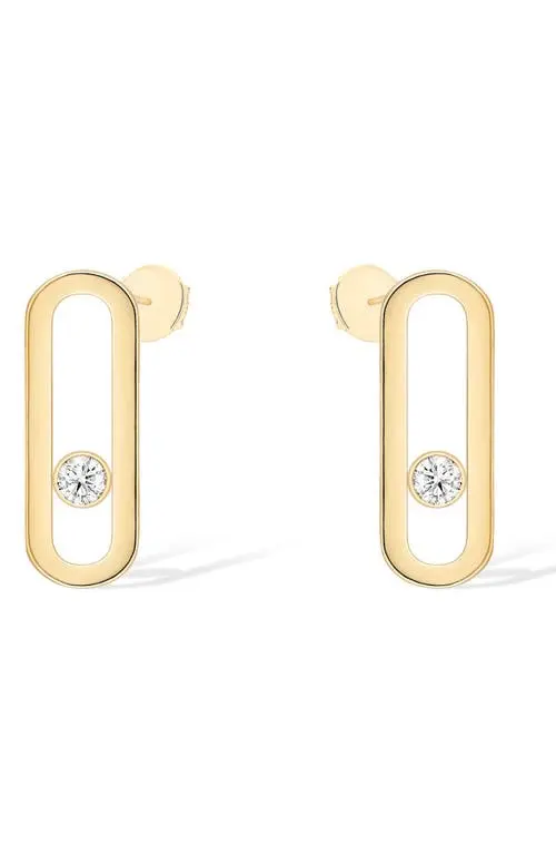 Messika Move Uno Diamond Stud Earrings - Yellow Gold