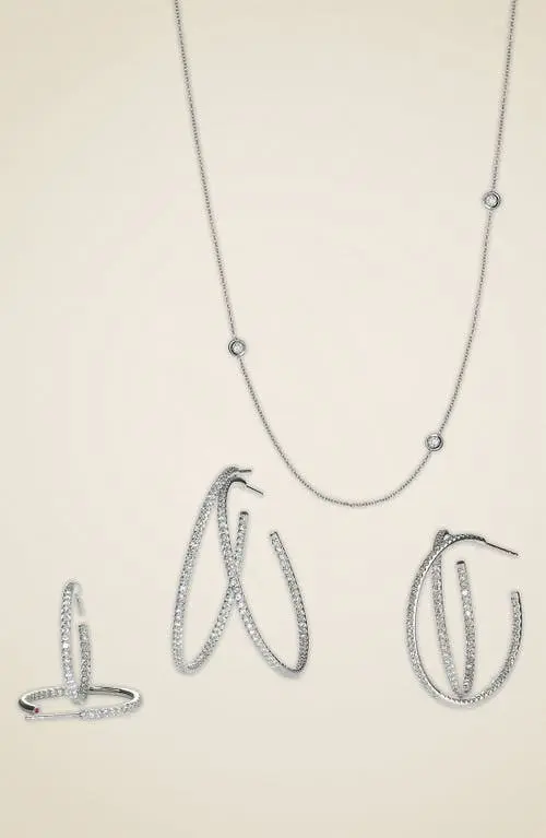 Roberto Coin Extra Large Diamond Hoop Earrings