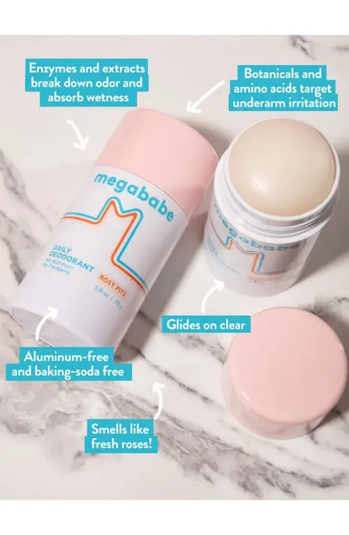 MEGABABE Rosy Pits Aluminum Free Deodorant