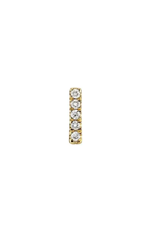 Bony Levy Icon Diamond Initial Single Stud Earring - 18k Yellow Gold - I