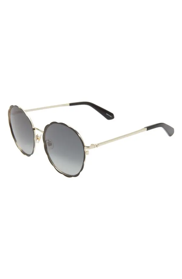 Kate Spade New York Cannes 57mm Gradient Round Sunglasses  display picture 1