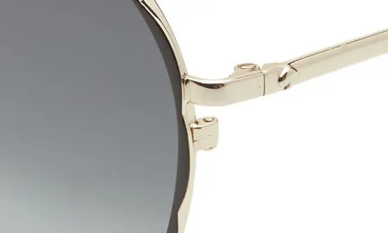 Kate Spade Cannes Gold Gradient Lens Round Sunglasses NEW New Authentic Kate Spade Sunglasses Cannes J5GHA Gold 57mm  main image 3