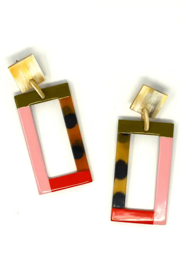 SUNSHINE TIENDA Terlingua Colorblock Earrings