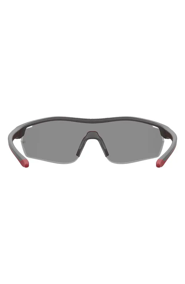 Under Armour 99mm Mirrored Shield Sunglasses - Grey Black