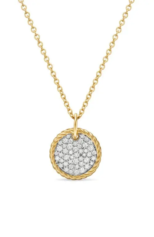 David Yurman Cable Collectibles Pavé Charm Necklace - Diamond