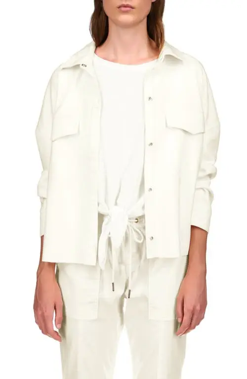 Sanctuary Tori Faux Suede Shacket - Off White