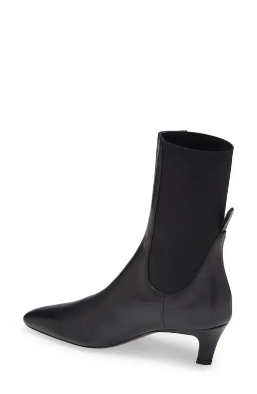 TOTEME Mid Heel Bootie - Black