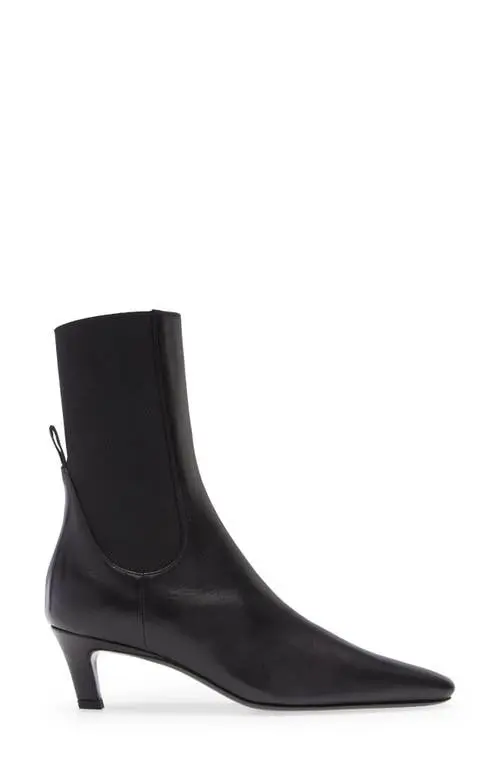 TOTEME Mid Heel Bootie - Black