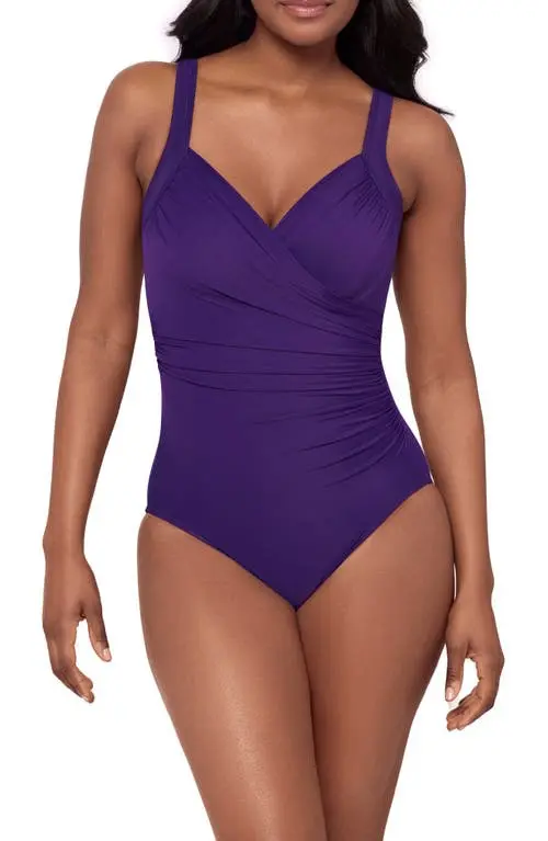 MIRACLESUIT® Solid Sanibel Dd-cup One-piece Swimsuit - Mulberry