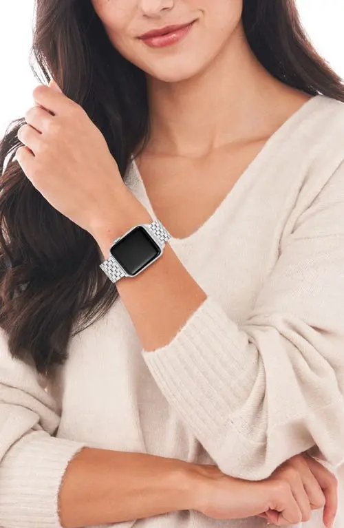 Michele 20mm Apple Watch® Bracelet - Chrome