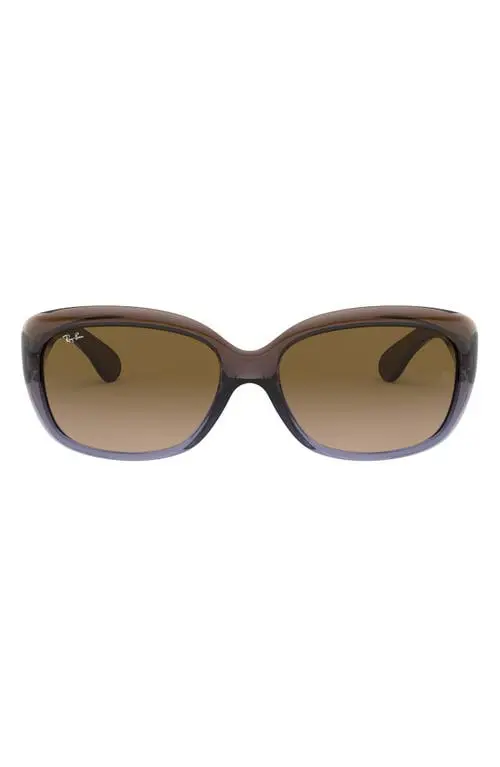 Ray-ban Jackie Rectangular Sunglasses - Light Brown