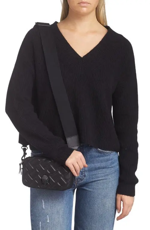 Kurt Geiger Kensington Small Leather Camera Bag - Black
