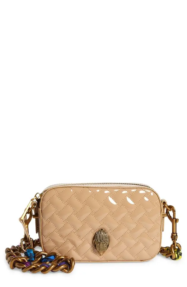 Kurt Geiger Kensington Small Leather Camera Bag - Camel