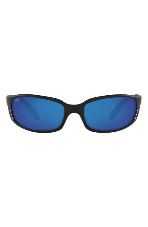 COSTA DEL MAR 59mm Polarized Oval Sunglasses - Matte Black