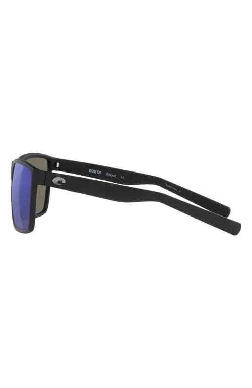 COSTA DEL MAR 63mm Polarized Square Sunglasses - Blue Mirror