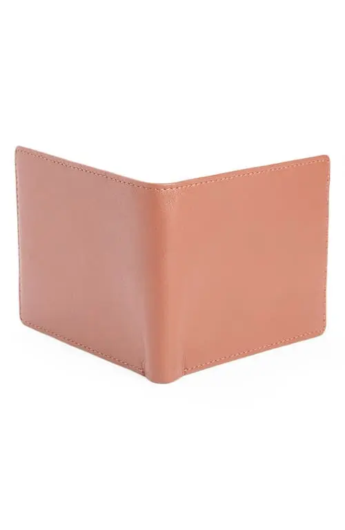 ROYCE NEW YORK Rfid Leather Trifold Wallet - Tan