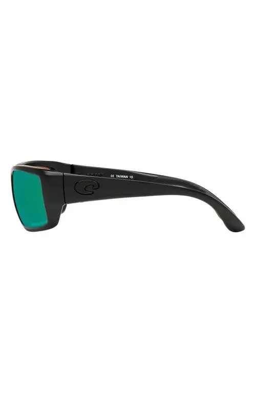 COSTA DEL MAR 59mm Wraparound Sunglasses - Satin Black