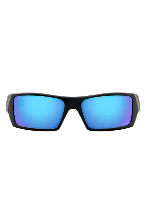 Oakley Gascan® Prizm™ Polarized Rectangle Sunglasses - Matte Black/prizm Sapphire