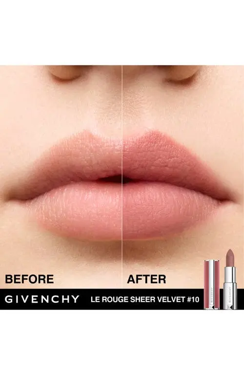 Givenchy Le Rouge Sheer Velvet Matte Lipstick - N10