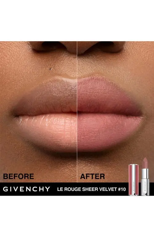 Givenchy Le Rouge Sheer Velvet Matte Lipstick - N10