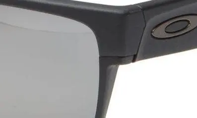 Oakley 60mm Polarized Square Sunglasses - Matte Black/ Black Polarized