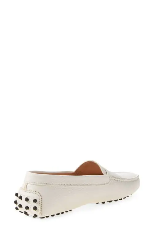 TOD'S Gommini Driving Loafer - Ivory Leather