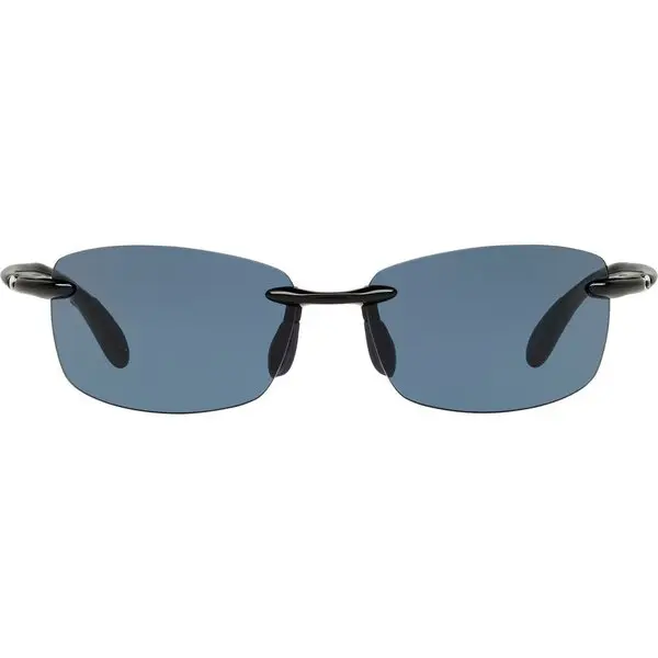 COSTA DEL MAR 60mm Polarized Rimless Sunglasses - Black