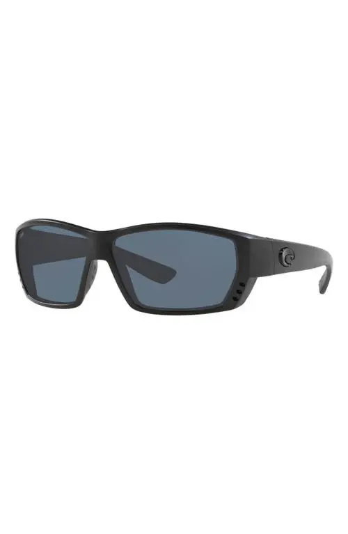 COSTA DEL MAR 62mm Square Frame Sunglasses - Black
