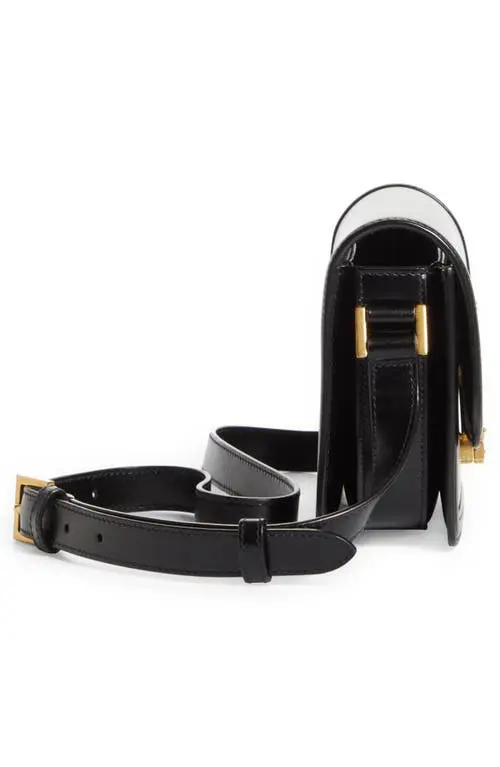 Saint Laurent Small Solferino Leather Shoulder Bag - Nero