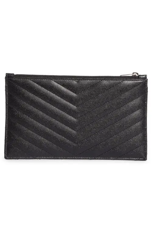 Saint Laurent Monogram Matelassé Leather Pouch