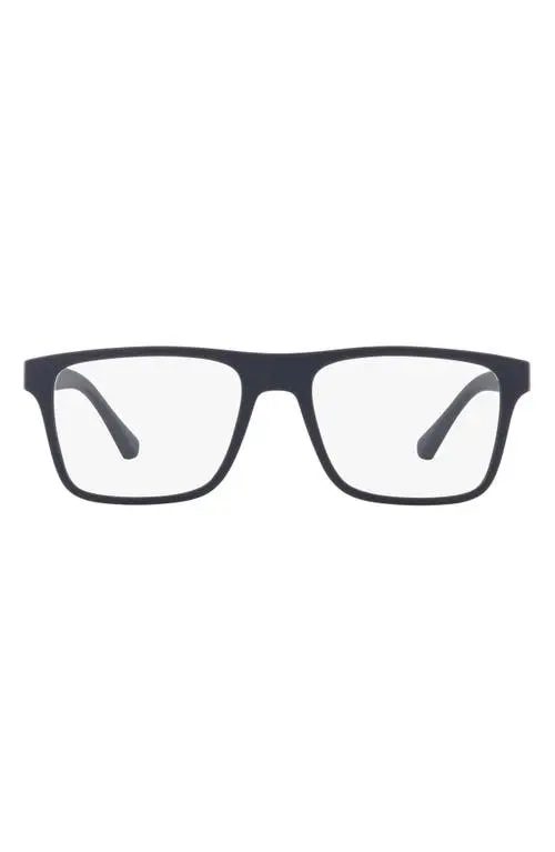 Emporio Armani 54mm Rectangle Eyeglasses - Blue
